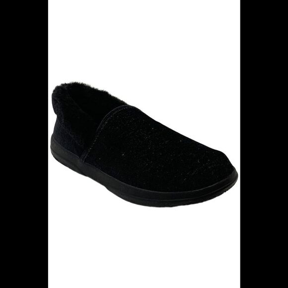 Vionic | Shoes | Vionic Womens Clare Velvet Cozy Collar Slippers Black ...